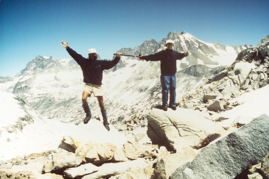 Jim and Leslie In Sierras with Ice Ax – Walkin' Jim Stoltz
